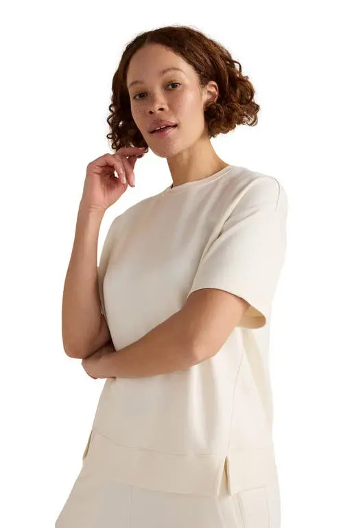 HAVEN WELL WITHIN Soft Knit Short Sleeve Top - Ivory