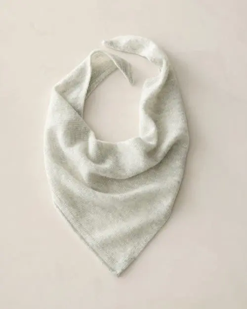 HAVEN WELL WITHIN Merino Wool And Cashmere Triangle Scarf - Misted Grey