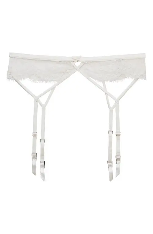 FLEUR DU MAL Frankie Lace Garter Belt - Ivory