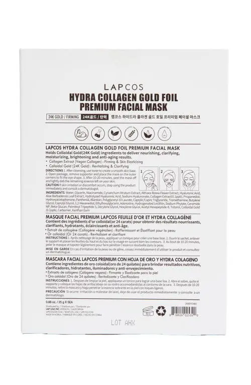 LAPCOS 24k Gold Hydra Collagen Mask