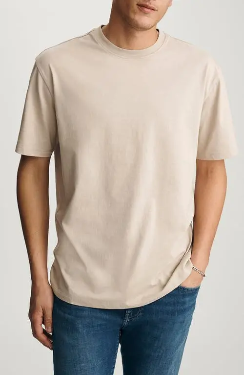 MAVI Light Tan Cotton Crewneck T-shirt - Feather Gray
