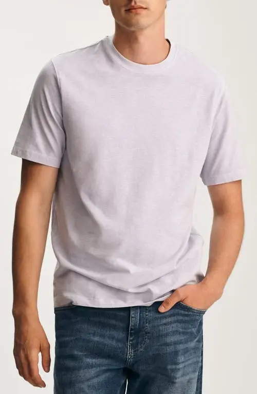 MAVI Pale Blue Slub Cotton Blend T-shirt