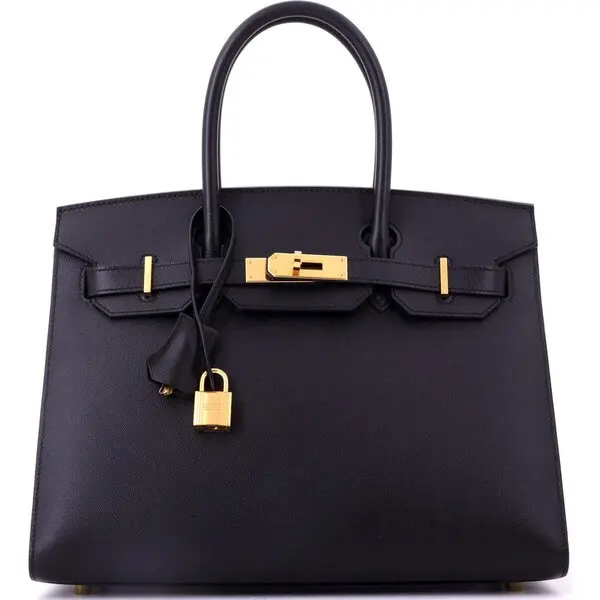 Hermès Birkin Sellier Bag Black Madame With Gold Hardware 30 - Noir