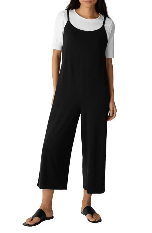 Eileen Fisher Jersey Cami Jumpsuit - Black