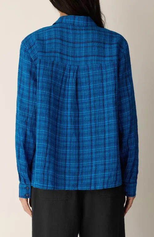 Eileen Fisher Organic Linen Classic Collar Button-up Shirt