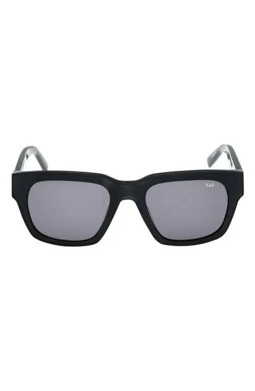 Abercrombie Square Frame Sunglasses - Shiny Black/smoke