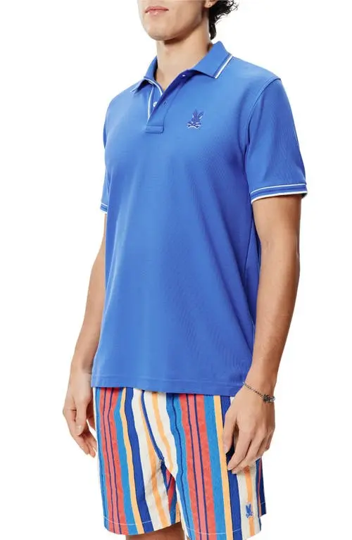 Psycho Bunny Brad Tipped Cotton Piqué Polo