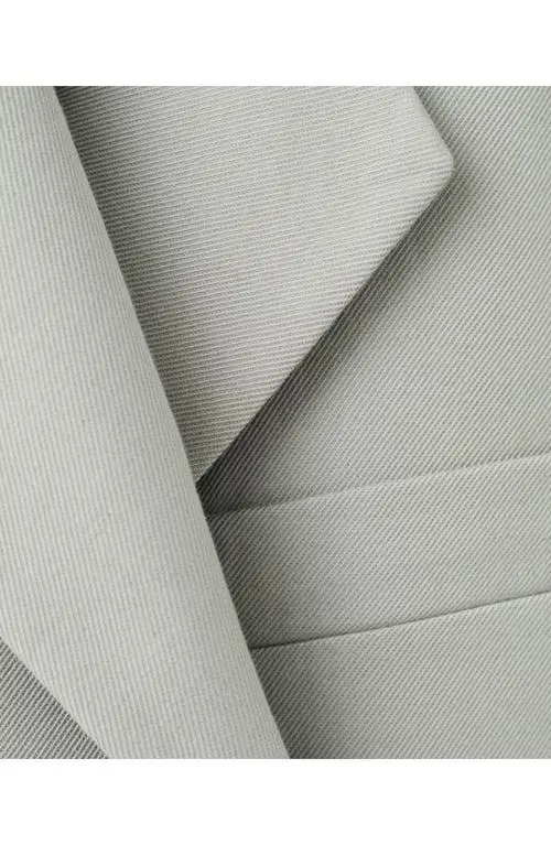 Mango Double-breasted Cotton & Linen Blazer