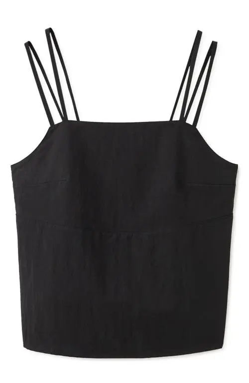 Mango Double Strap Camisole - Black