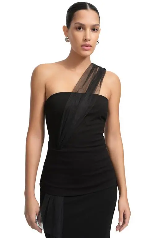 MARCELLA Orla Convertible Strapless Top With Mesh Sash