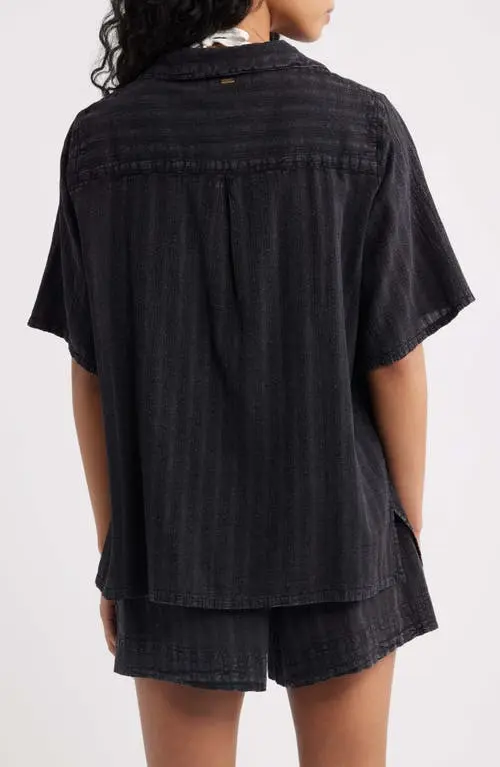 Rip Curl Embroidered Cotton Camp Shirt