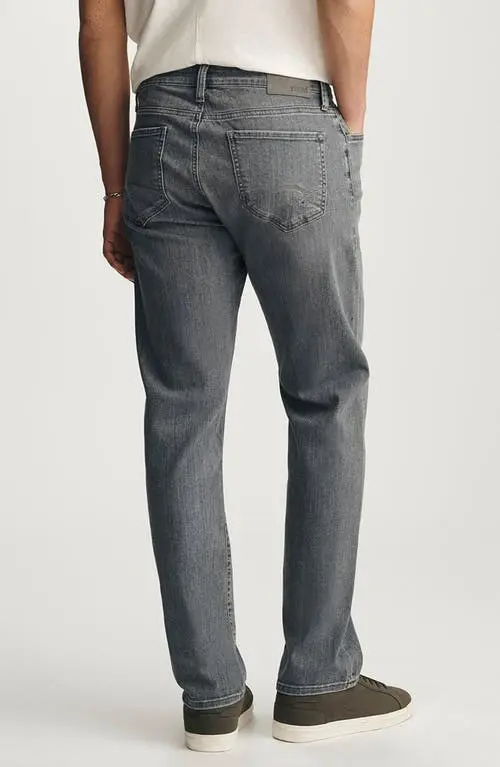 MAVI Zach Straight Leg Jeans In Smoky Grey Wash - Authentic Grey