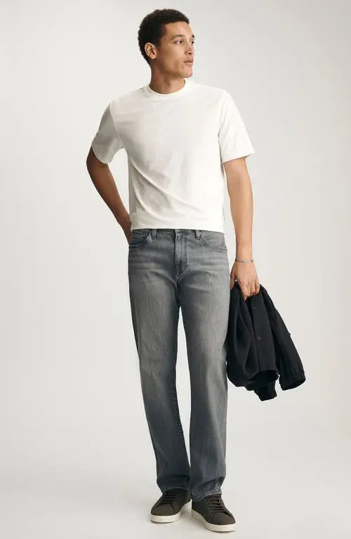 MAVI Zach Straight Leg Jeans In Smoky Grey Wash - Authentic Grey