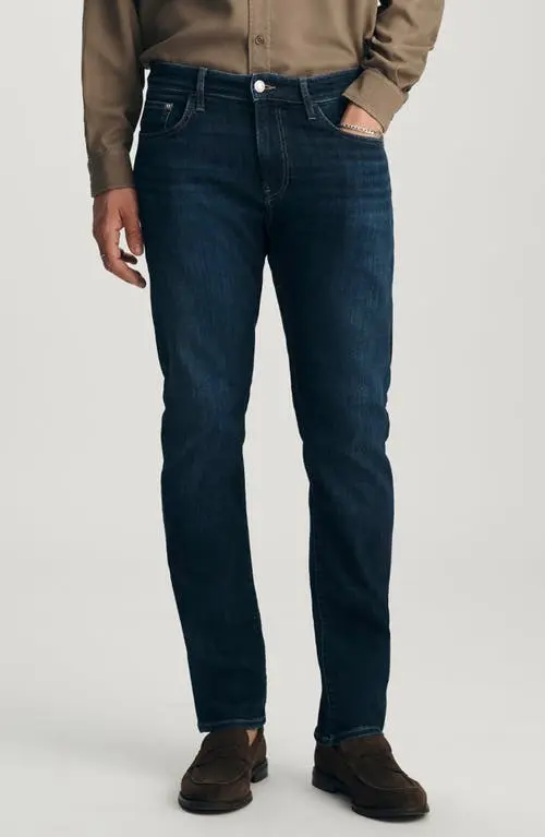 MAVI Marcus Slim Straight Leg Jeans With Whiskering - Deep Brushed Feather