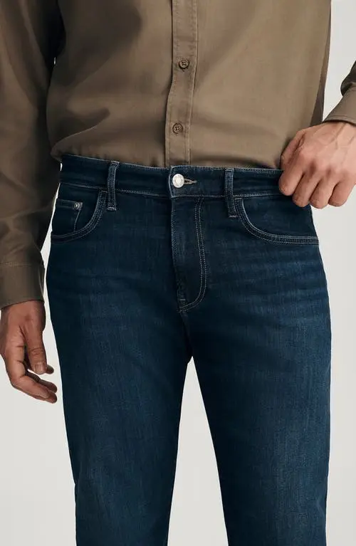 MAVI Marcus Slim Straight Leg Jeans With Whiskering - Deep Brushed Feather