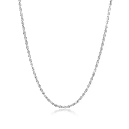 THE LOVERY FINE JEWELRY Twisted Rope Chain Necklace - Sterling Silver