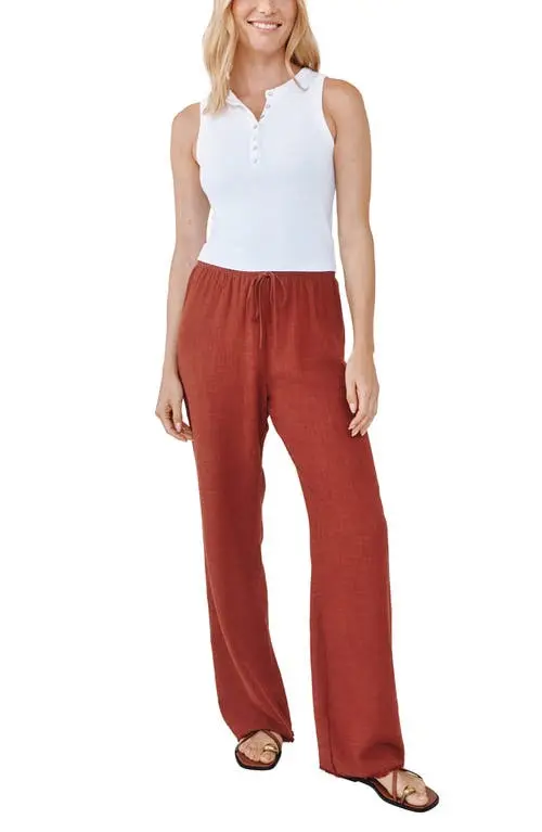 Bella Dahl Ribbed Sleeveless Top With Button Placket