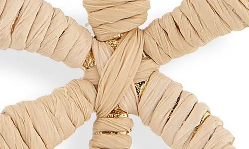 Lele Sadoughi Raffia Floral Stud Earrings