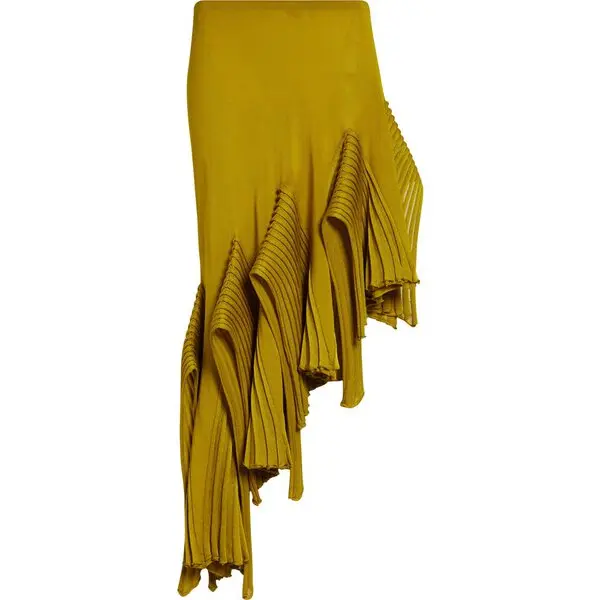 Alaïa Asymmetric Leaf Godet Skirt
