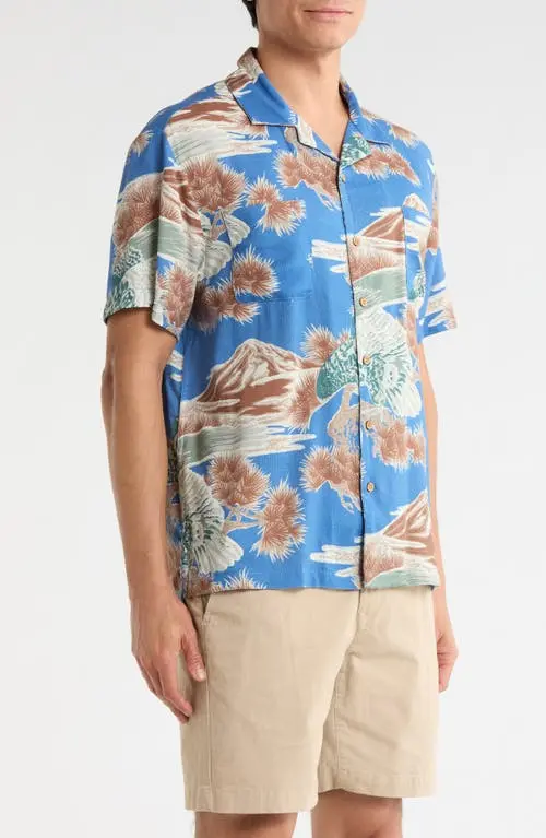 Brixton Rainier X Print Camp Shirt