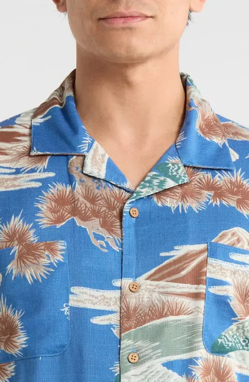 Brixton Rainier X Print Camp Shirt