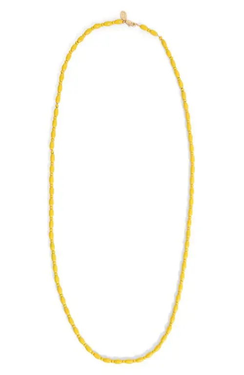 Clare V. Enamel Barrel Chain Necklace