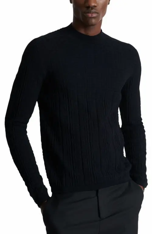 Balmain Silk And Cotton Knit Pb Jumper - Black
