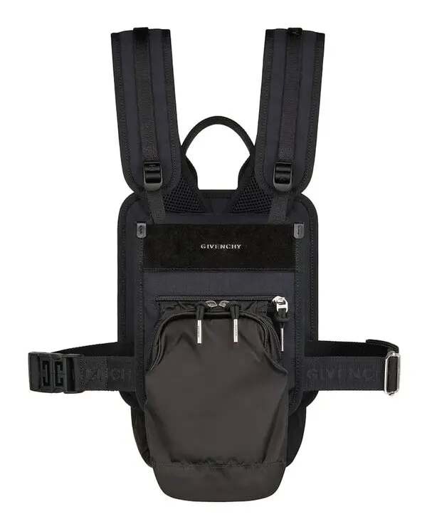 Givenchy Nylon And Suede Corset Bag - Black