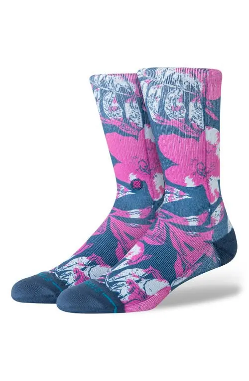 Stance Lihue Crew Socks - Fuchsia