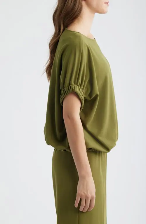 Anne Klein Boat Neck Dolman Sleeve Top - Bay Leaf