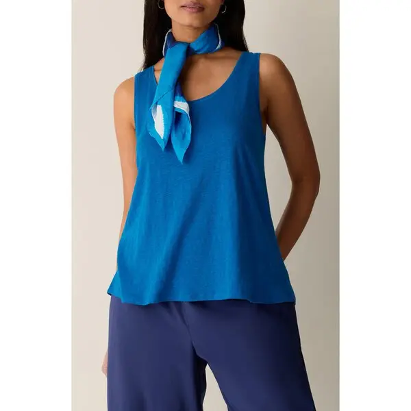 Eileen Fisher Silk Bandana With Hand-dyed Effect - Deep Dive