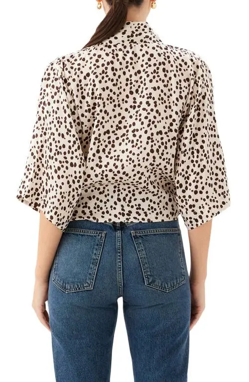 Fifteen Twenty Bernice Animal Tie-front Shirt