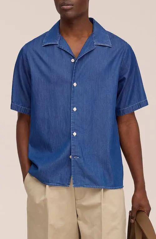 Nn07 Julio 5765 Denim Camp Shirt