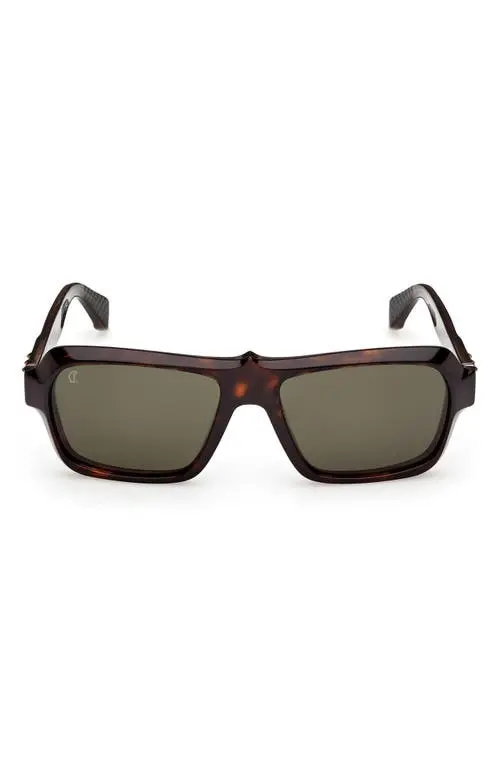 CHRISTIAN LOUBOUTIN Rectangular Sunglasses - Havana Gold/zeiss Brown Red