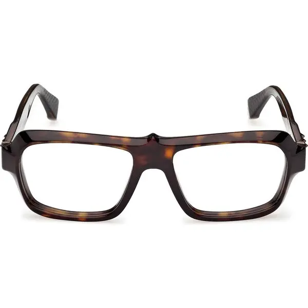 CHRISTIAN LOUBOUTIN 55mm Rectangular Optical Eyeglasses - Dark Havana