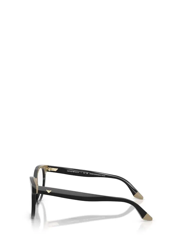 Emporio Armani Round Frame Full Rim Eyeglasses