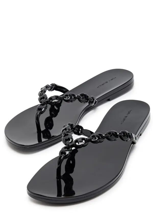 Tory Burch Gemini Jelly Sandals - Black