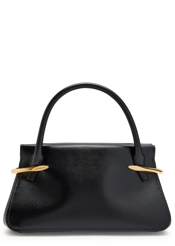 Givenchy Pinch Mini Leather Top Handle Bag - Black