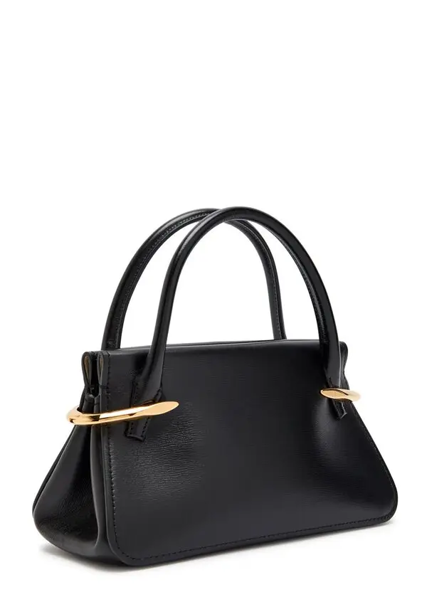 Givenchy Pinch Mini Leather Top Handle Bag - Black