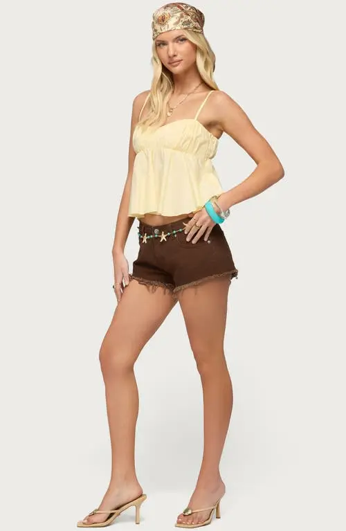 EDIKTED Ruched Babydoll Camisole