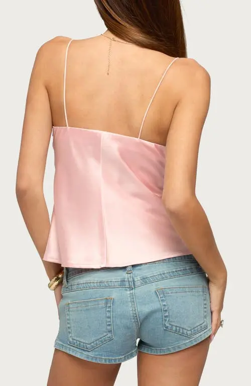 EDIKTED Jema Cupped Satin Effect Top