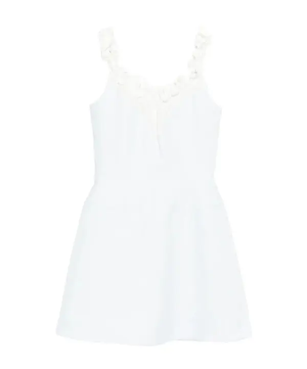 SHUSHU/TONG Ruffled V-neck Mini Dress