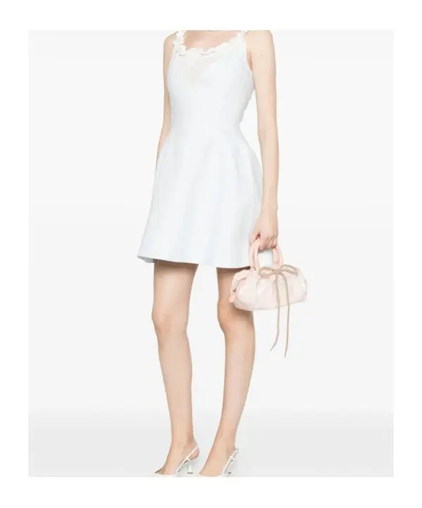 SHUSHU/TONG Ruffled V-neck Mini Dress