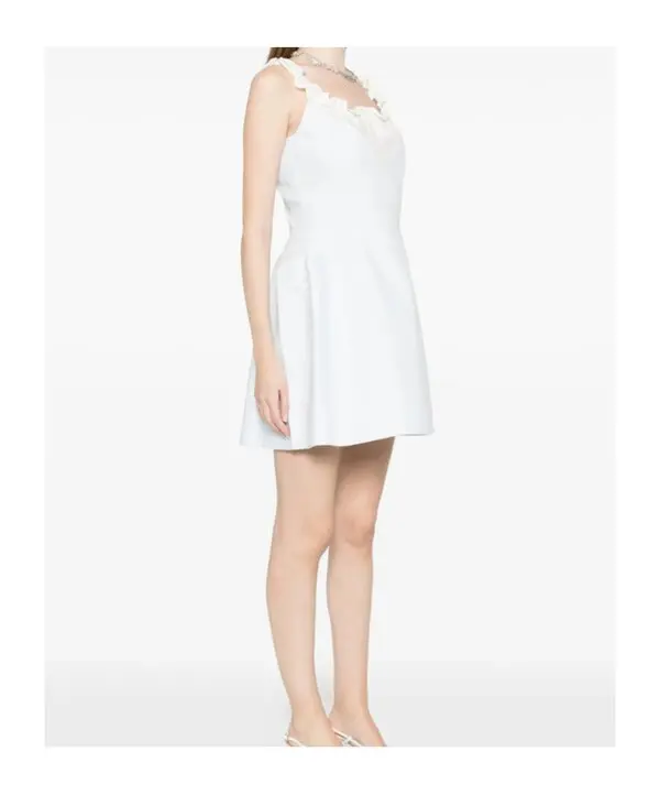 SHUSHU/TONG Ruffled V-neck Mini Dress