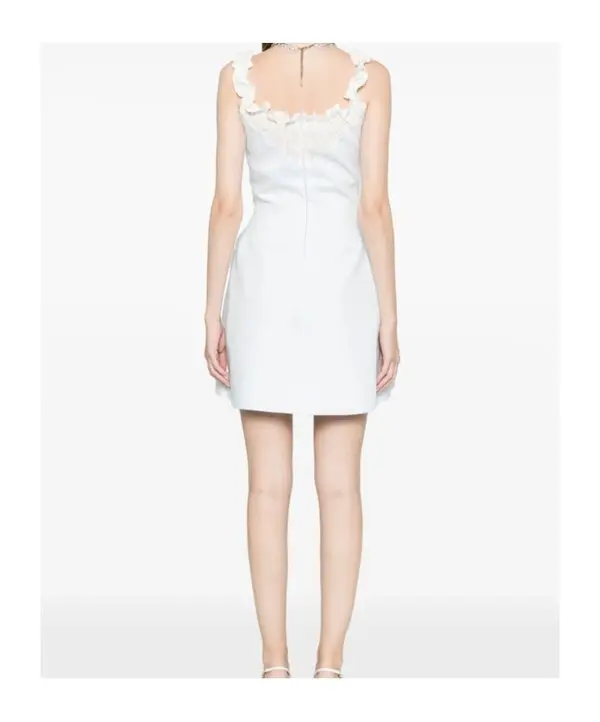 SHUSHU/TONG Ruffled V-neck Mini Dress