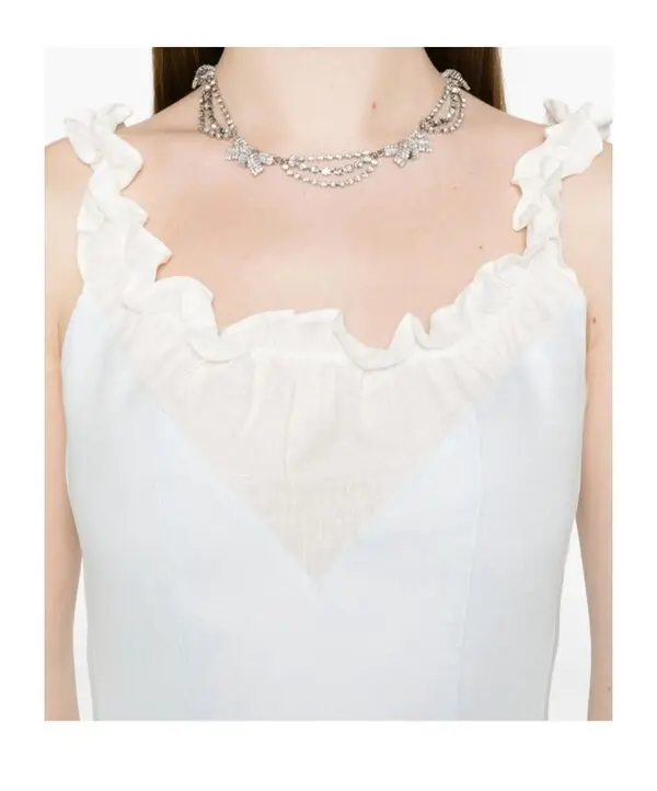 SHUSHU/TONG Ruffled V-neck Mini Dress