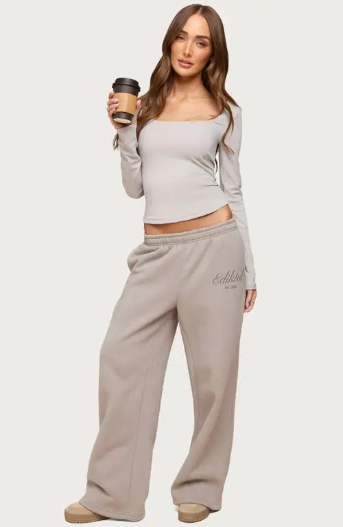 EDIKTED Hayden Long Sleeve Top