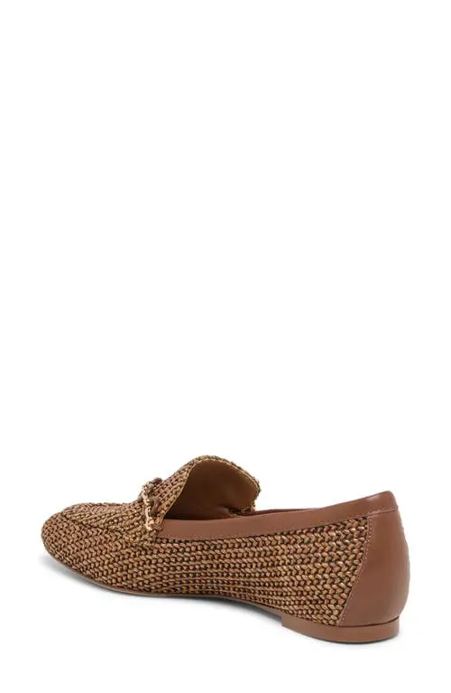 Dolce Vita Kiala Embellished Raffia Loafers - Chocolate Raffia