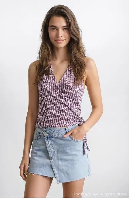 Mango Tie-dye Wrap Top