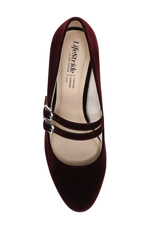 LIFESTRIDE Mary Jane Block Heel Pumps